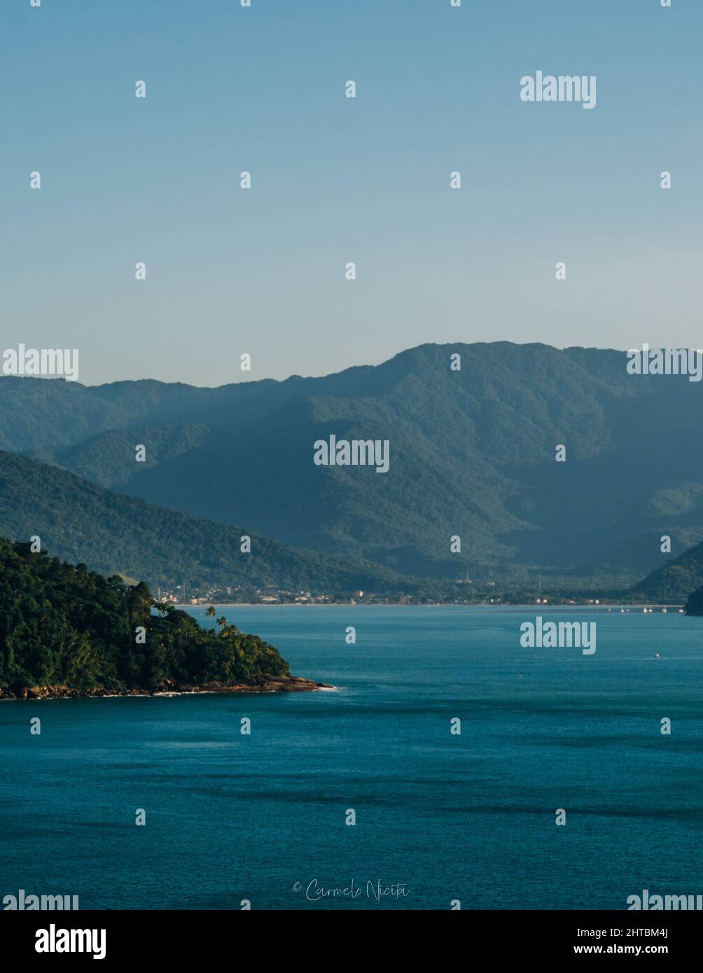 Aerial view of Ubatuba municipality in Brzail Stock Photo - Alamy
