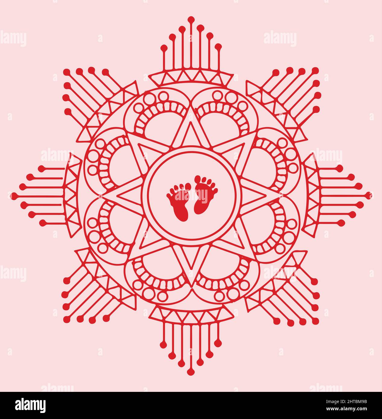 Drawing or sketch of colorful Mandala or Rangoli outline editable ...