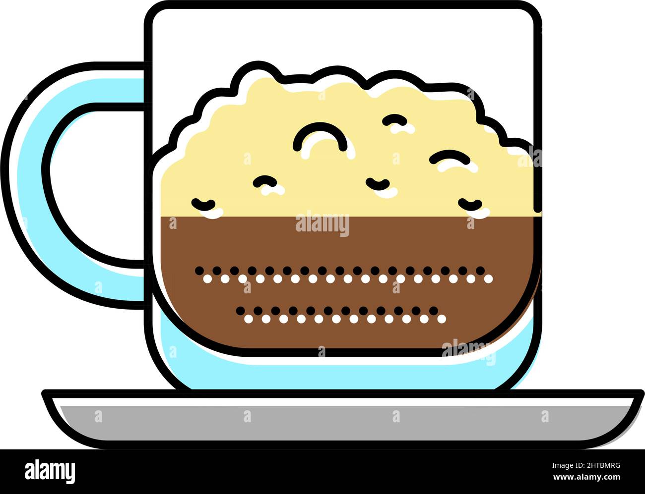 macchiato coffee color icon vector illustration Stock Vector Image ...