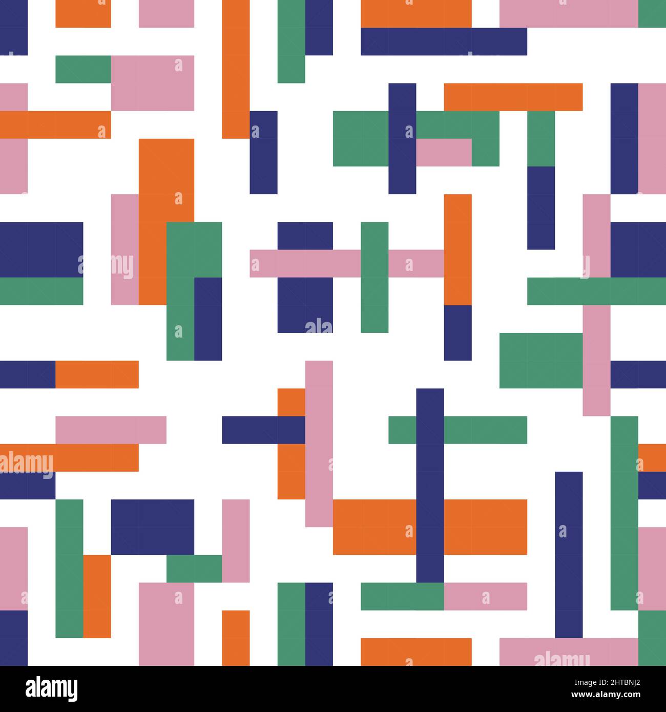 Geometric seamless pattern with rectangles on white background. Perfect ...