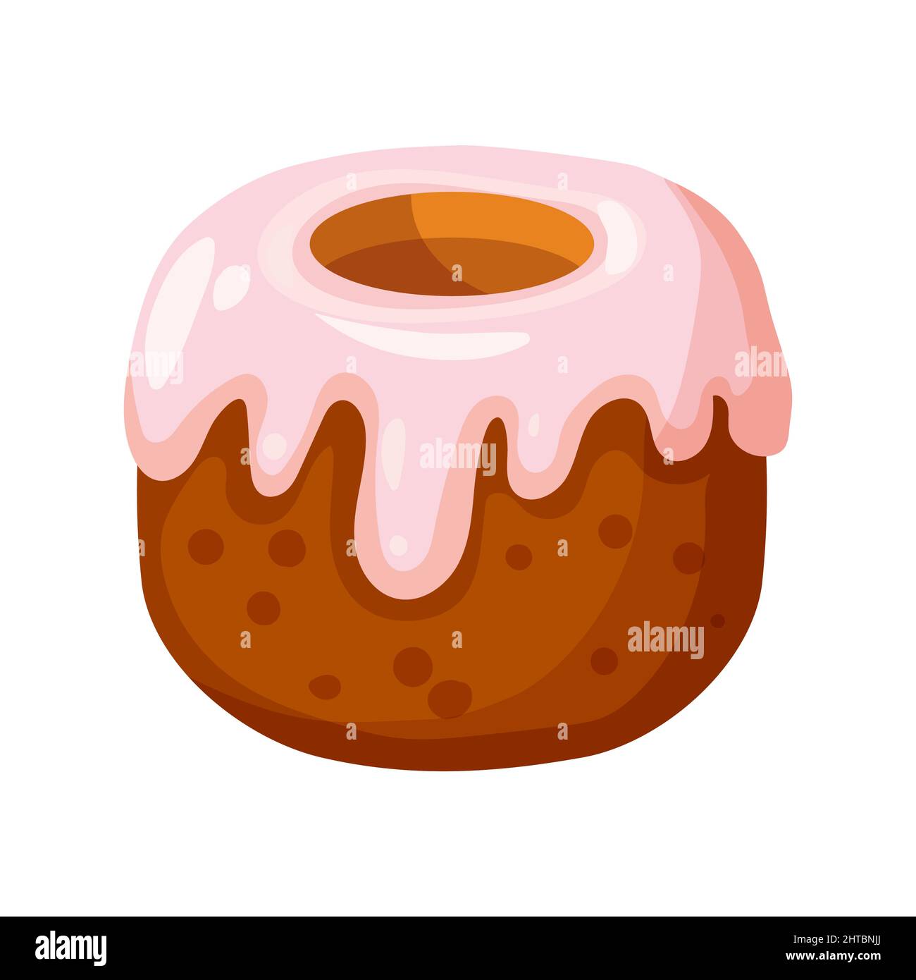Easter cake, pastry. Sweet food, bakery, vector illustration Stock ...