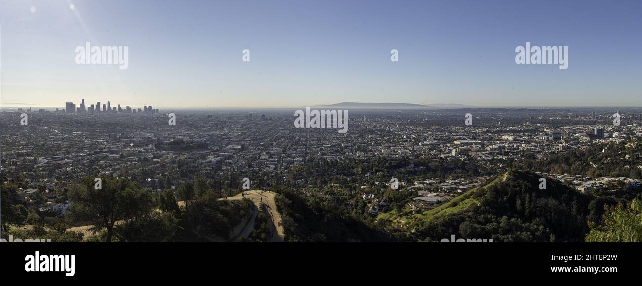 Los angeles downtown hollywood sign hi-res stock photography and images ...