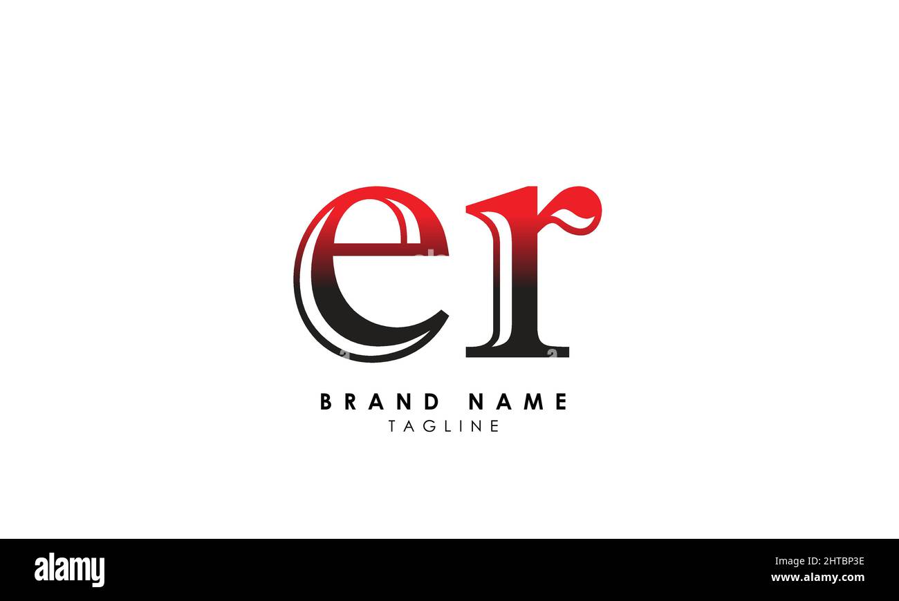 Letter er vector vectors hi-res stock photography and images - Alamy