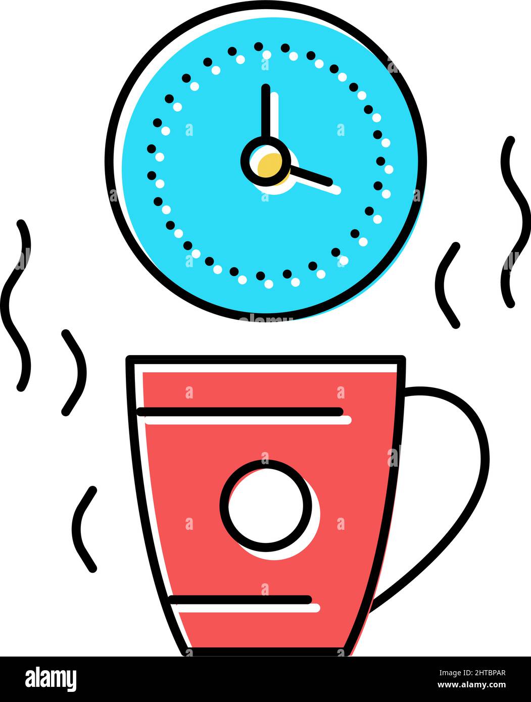 coffee break forum color icon vector illustration Stock Vector Image ...