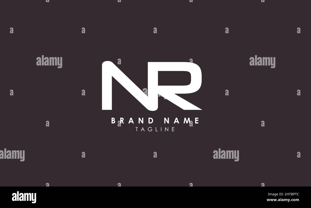 Alphabet letters Initials Monogram logo NR, RN, N and R Stock Vector ...