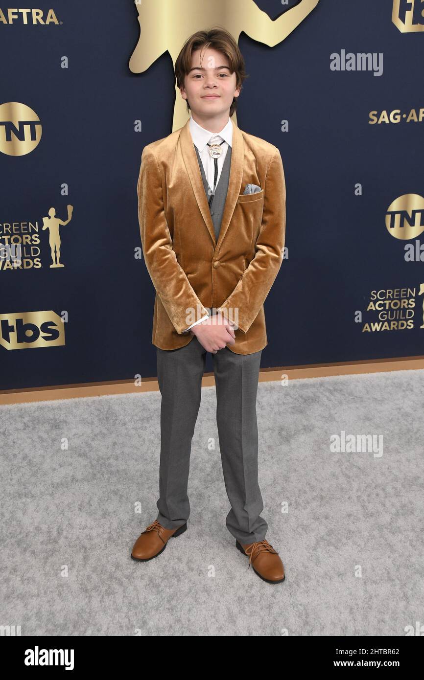 Los Angeles, USA. 27th Feb, 2022. Brecken Merrill arrives at the 28th ...