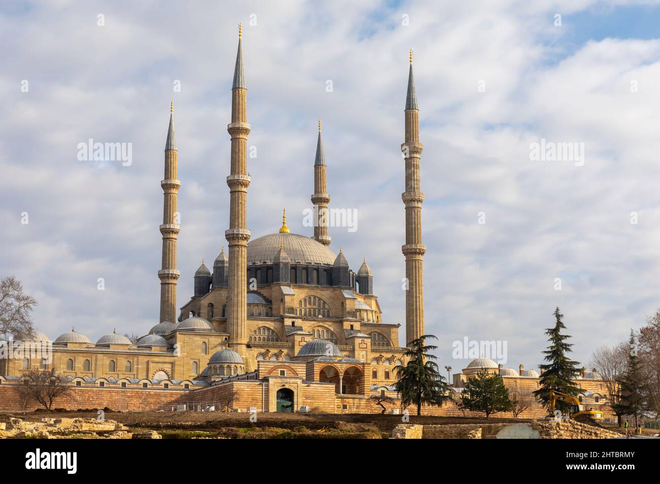 Selimiye Mosque exterior view in Edirne City of Turkey. Edirne was ...