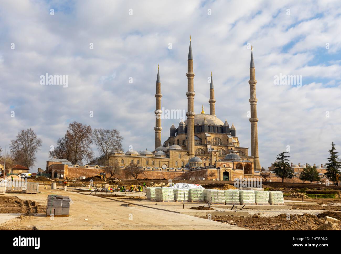 Selimiye Mosque exterior view in Edirne City of Turkey. Edirne was ...