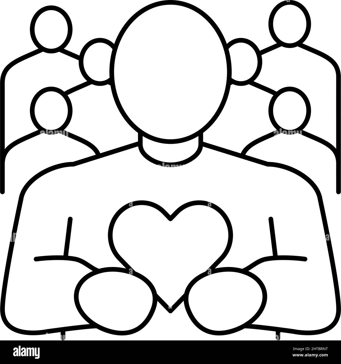 Self realization people value line hi-res stock photography and images ...