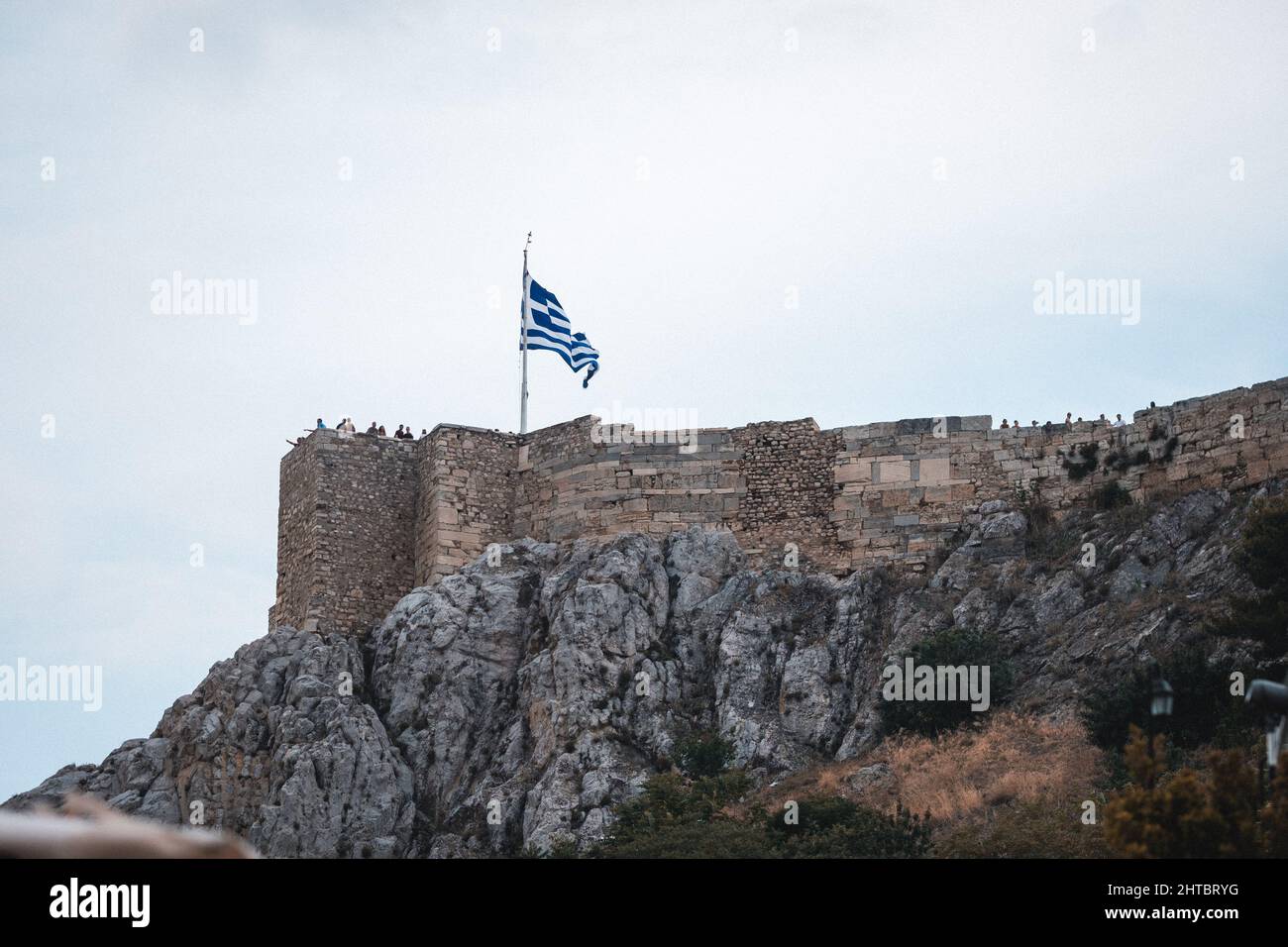 Athens acropolis cliff hi-res stock photography and images - Alamy