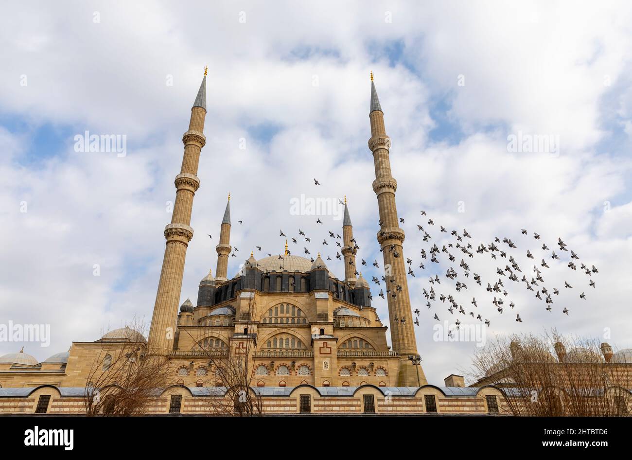 Selimiye Mosque exterior view in Edirne City of Turkey. Edirne was ...