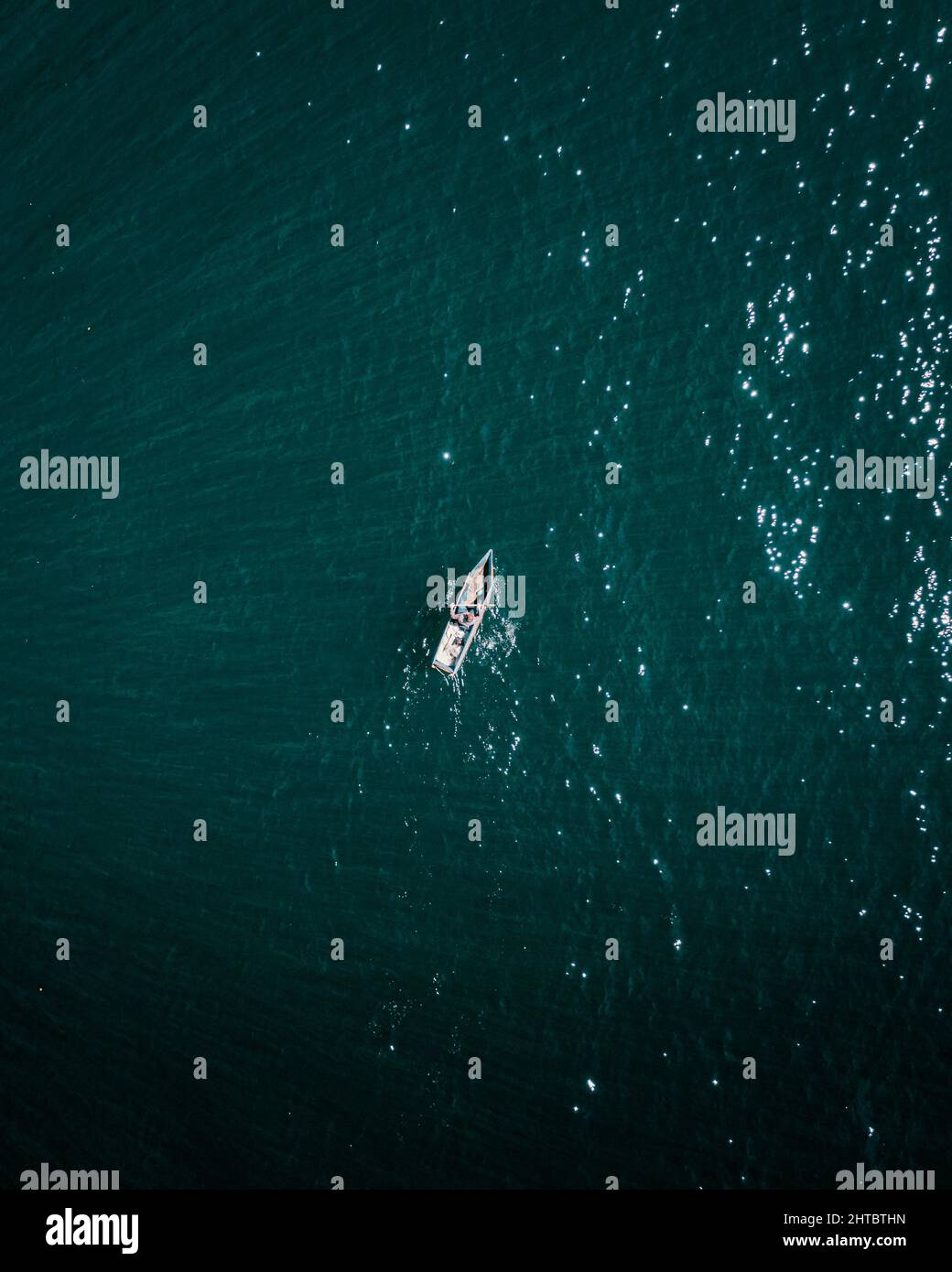 Aerial view of the lake Atitlan in Guatemala, Central America Stock ...