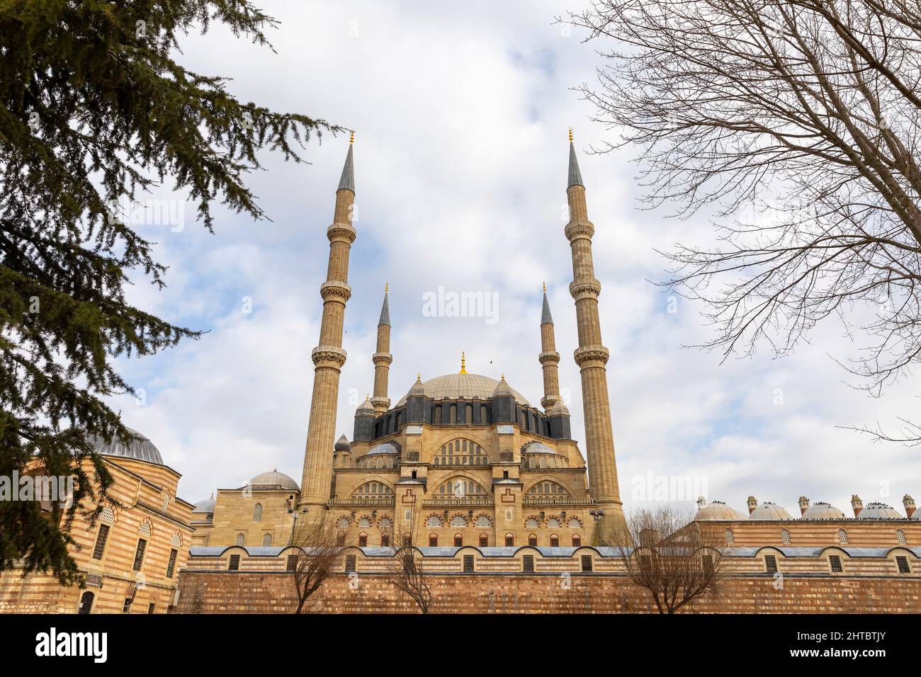 Selimiye Mosque exterior view in Edirne City of Turkey. Edirne was ...