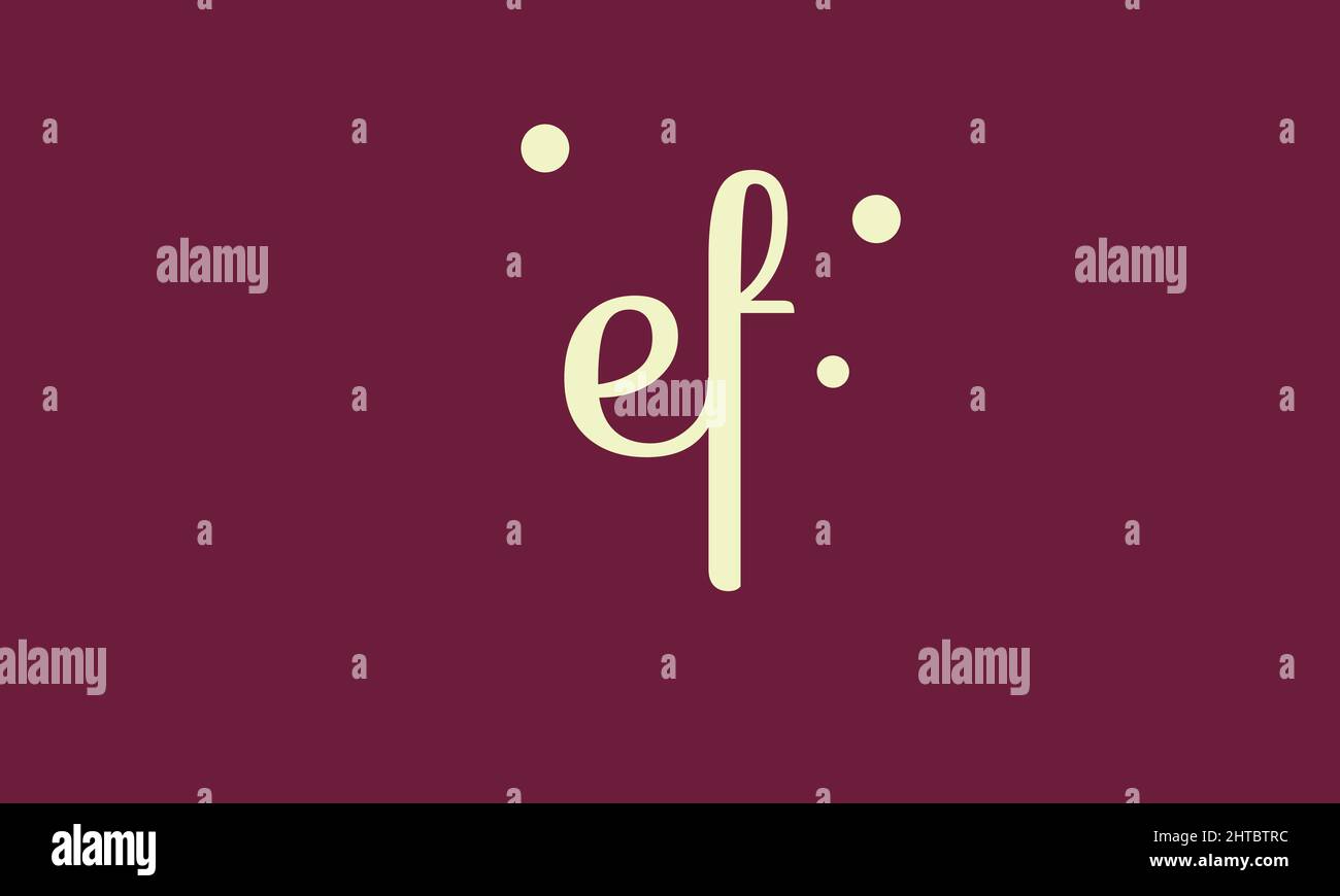 Alphabet letters Initials Monogram logo EF, FE, E and F Stock Vector ...