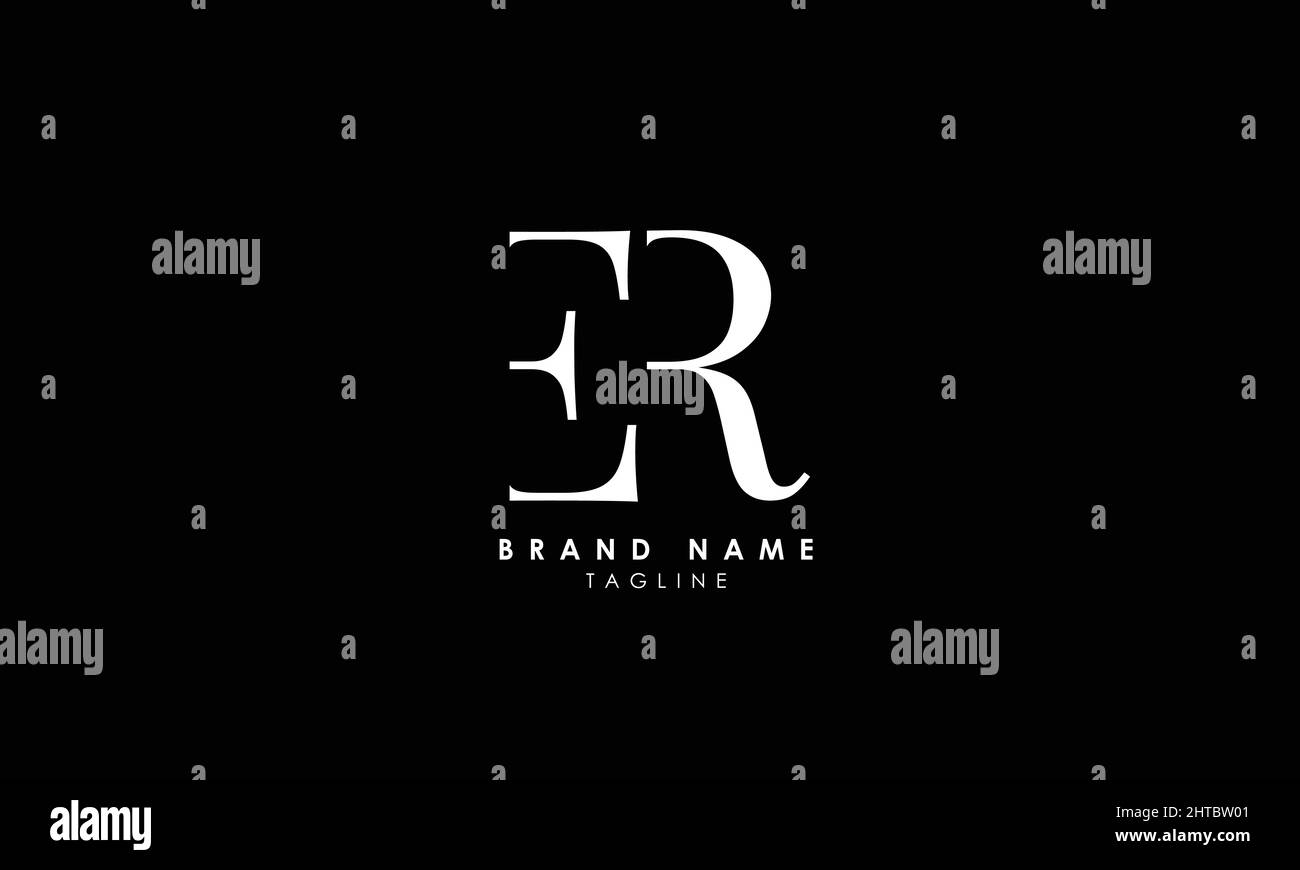 Letter er vector vectors hi-res stock photography and images - Alamy