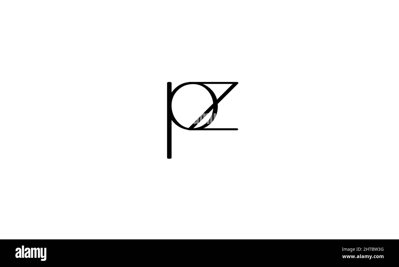 Alphabet letters Initials Monogram logo PZ, ZP, P and Z Stock Vector ...