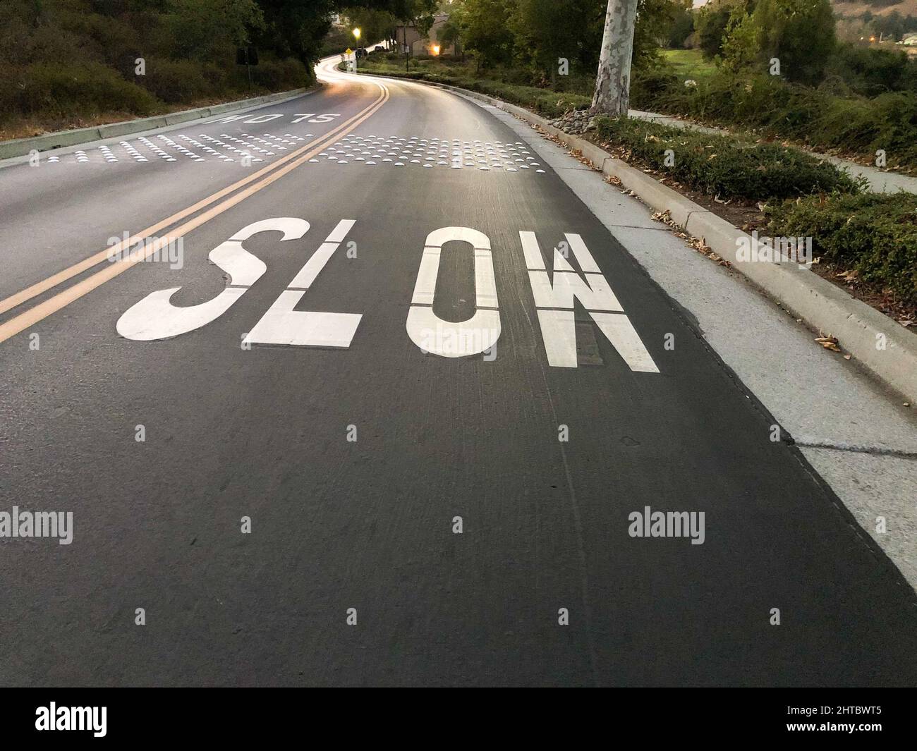 Text slow hi-res stock photography and images - Alamy