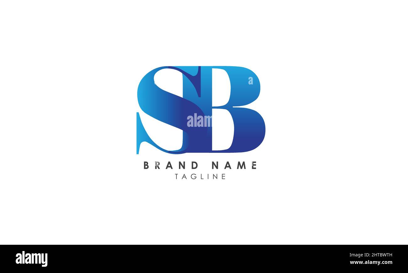 Initial sb logo vectors hi-res stock photography and images - Alamy
