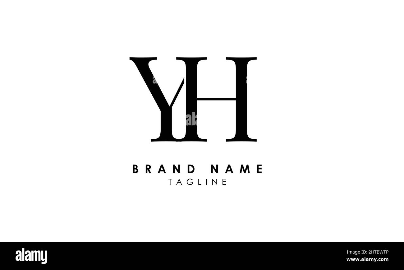 Alphabet letters Initials Monogram logo YH, HY, Y and H Stock Vector ...