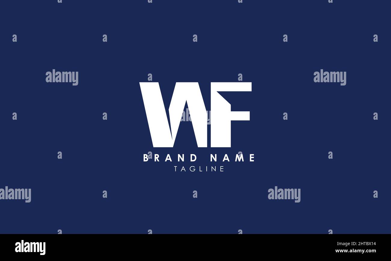 Alphabet wf icon hi-res stock photography and images - Alamy