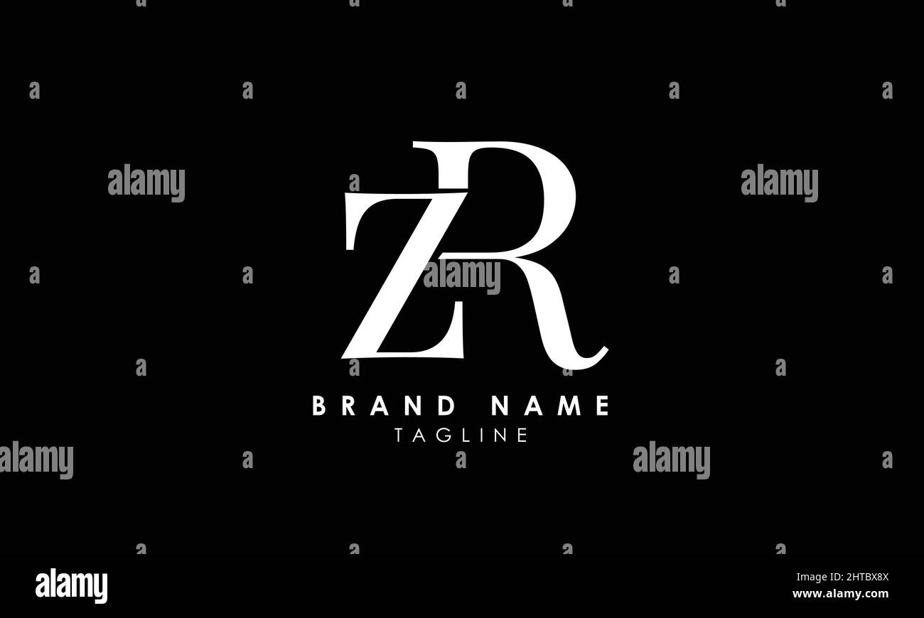 Alphabet letters Initials Monogram logo ZR, RZ, Z and R Stock Vector ...