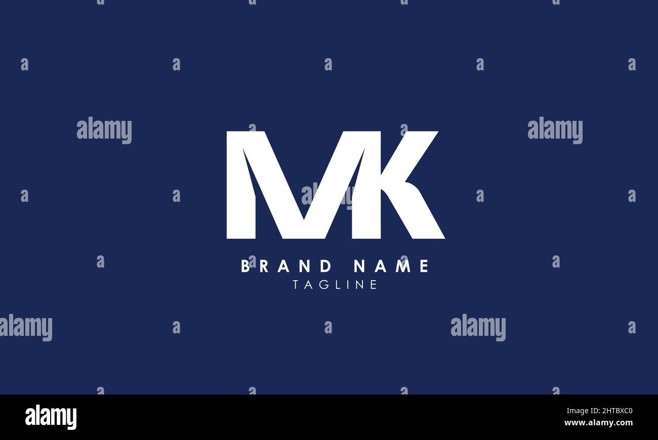 Letter mk vector vectors hi-res stock photography and images - Alamy