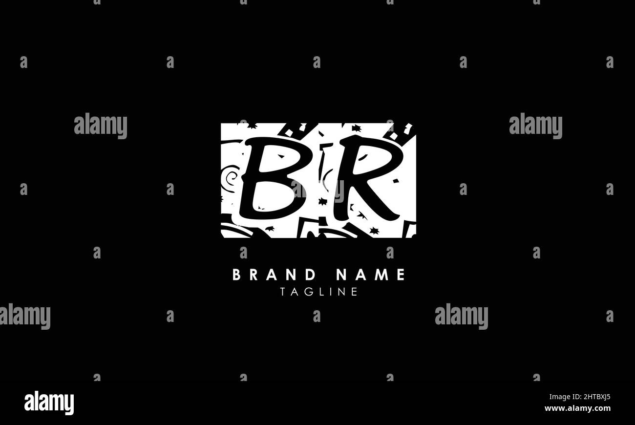 Alphabet letters Initials Monogram logo BR, RB, B and R Stock Vector Image & Art - Alamy