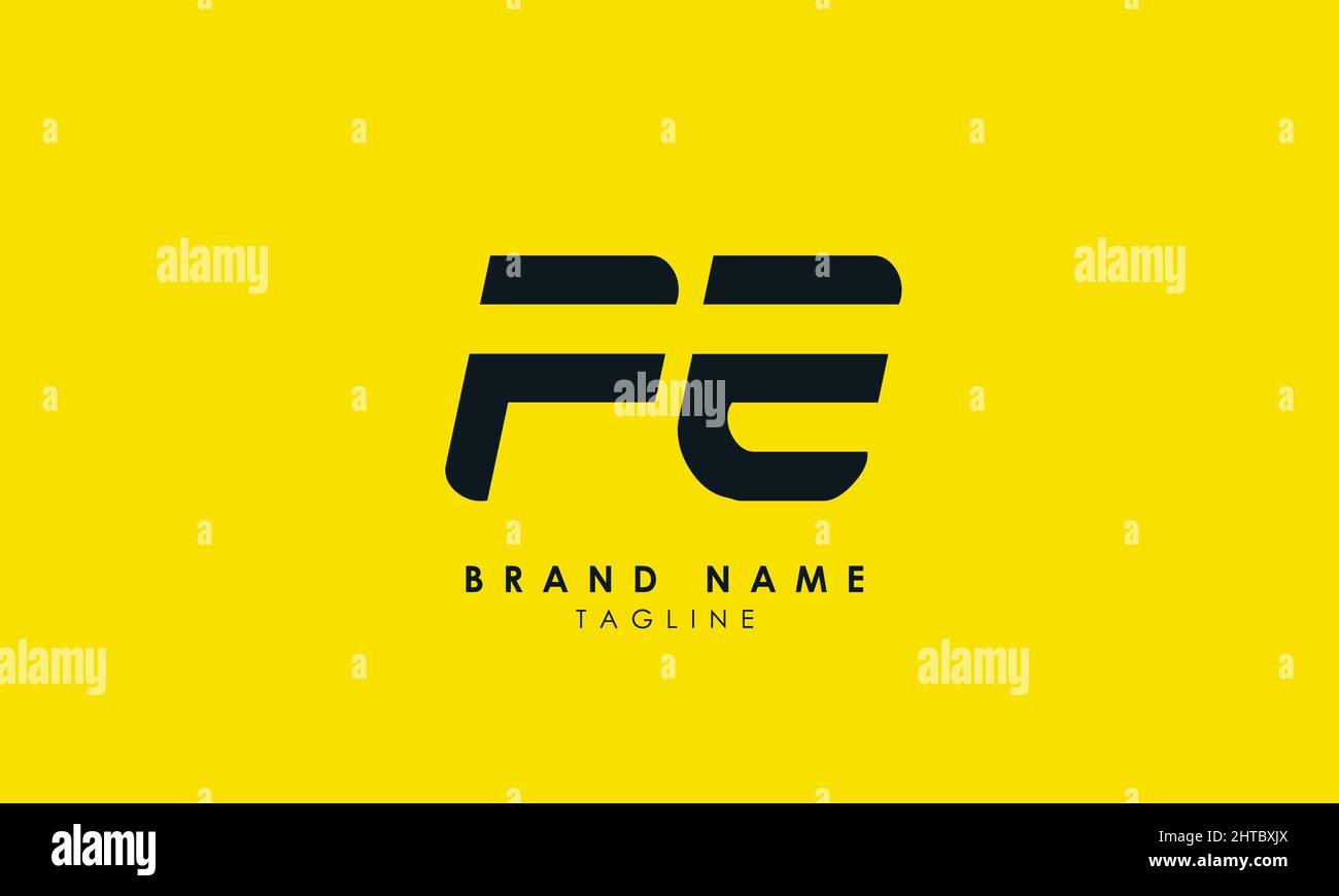 Fe logo vector vectors Stock Vector Images - Alamy
