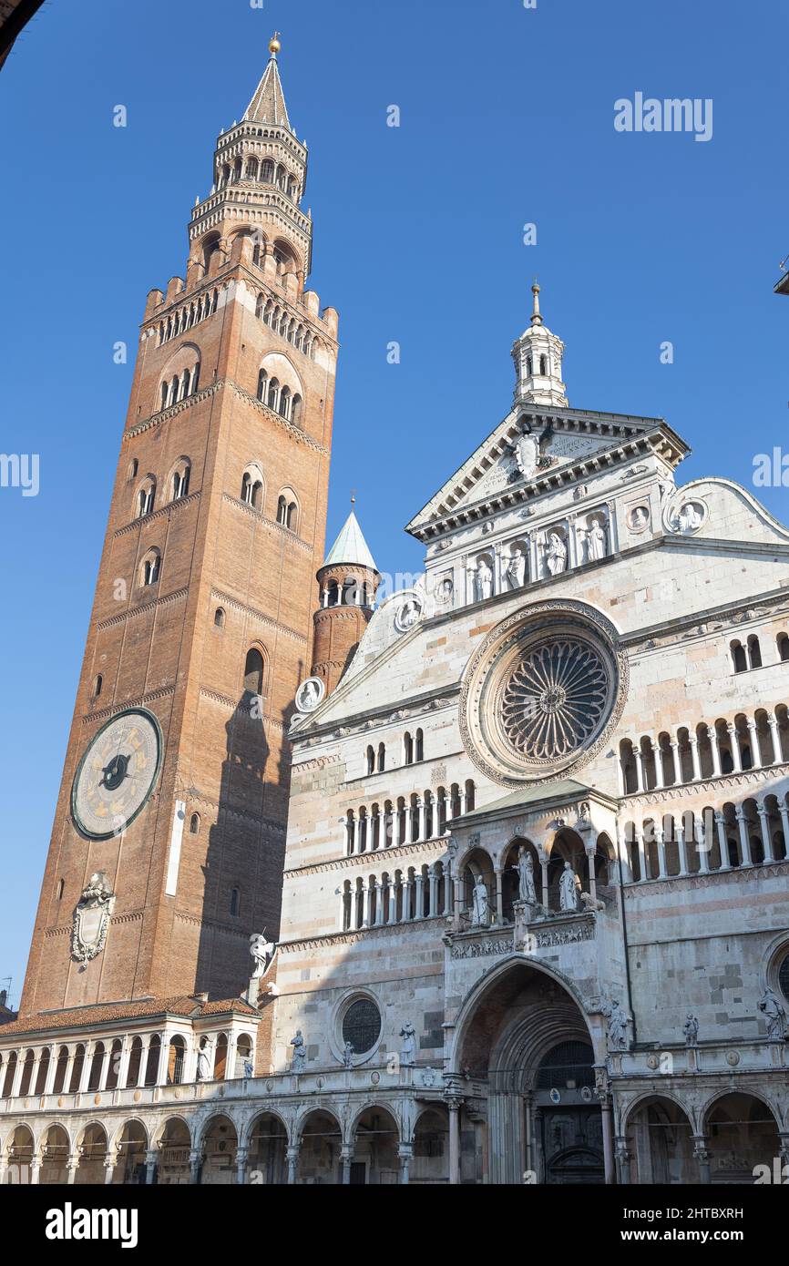 Cathedral of Cremona or Cathedral of Santa Maria Assunta and the ...
