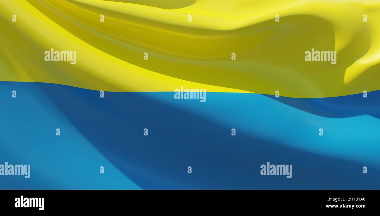 Ukraine sign, symbol. Ukrainian national official flag waving texture ...