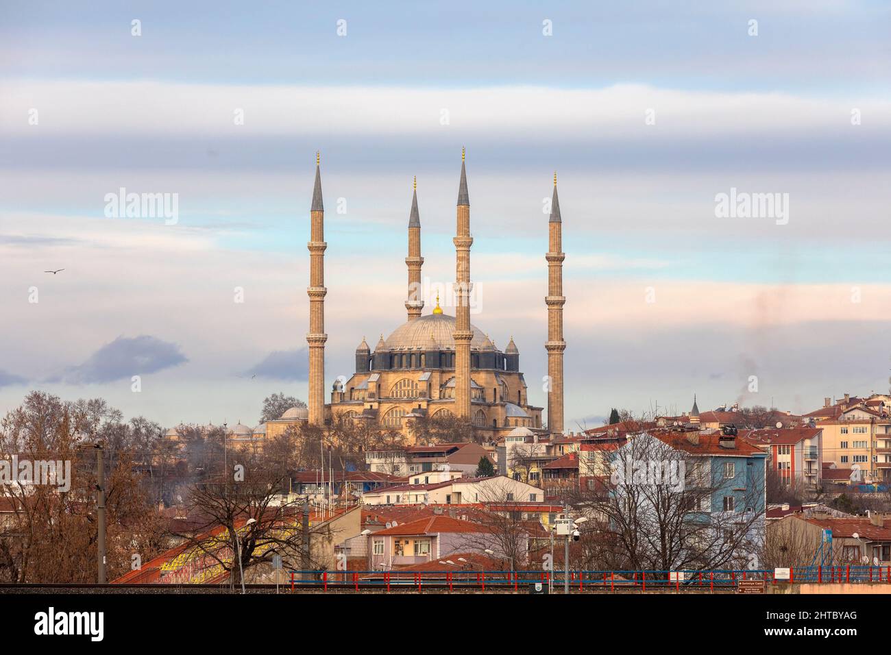 Selimiye Mosque exterior view in Edirne City of Turkey. Edirne was ...