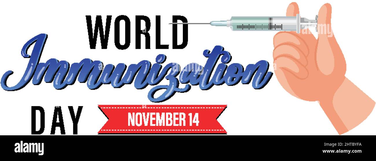 World immunization day banner design illustration Stock Vector Image ...