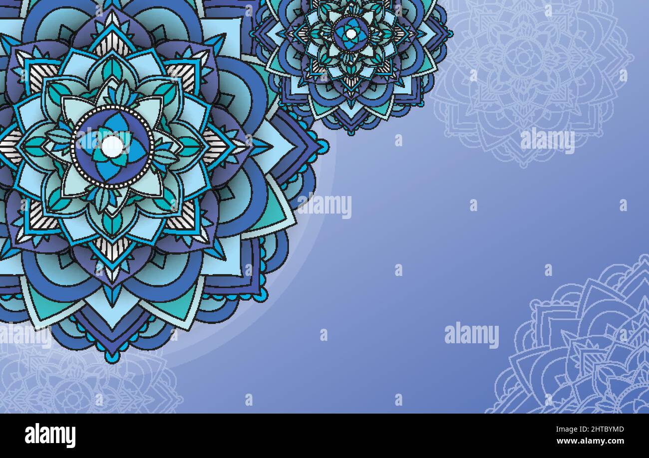 Beautiful mandala background template illustration Stock Vector Image ...