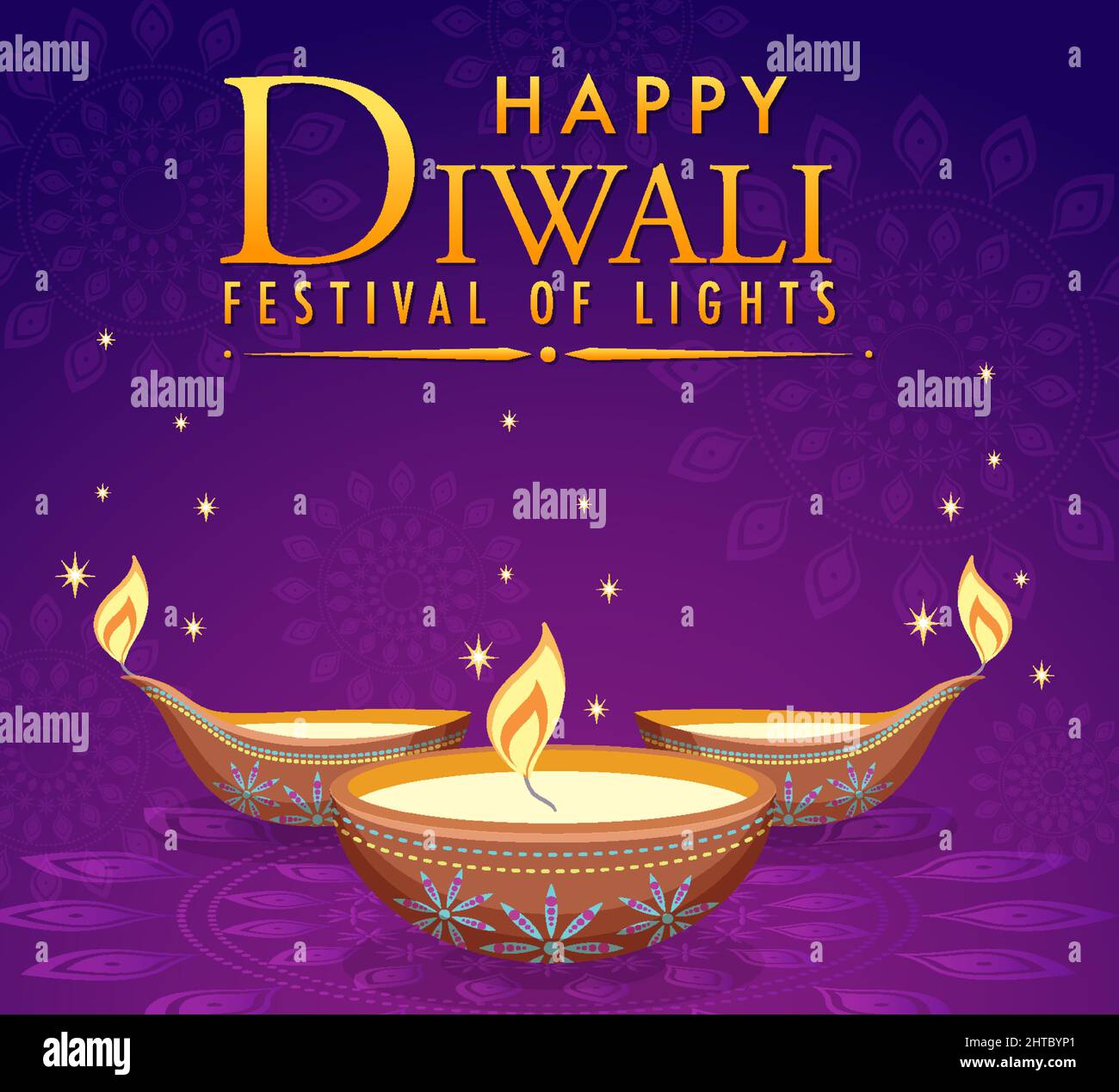 Diwali Indian festival of lights illustration Stock Vector Image & Art ...