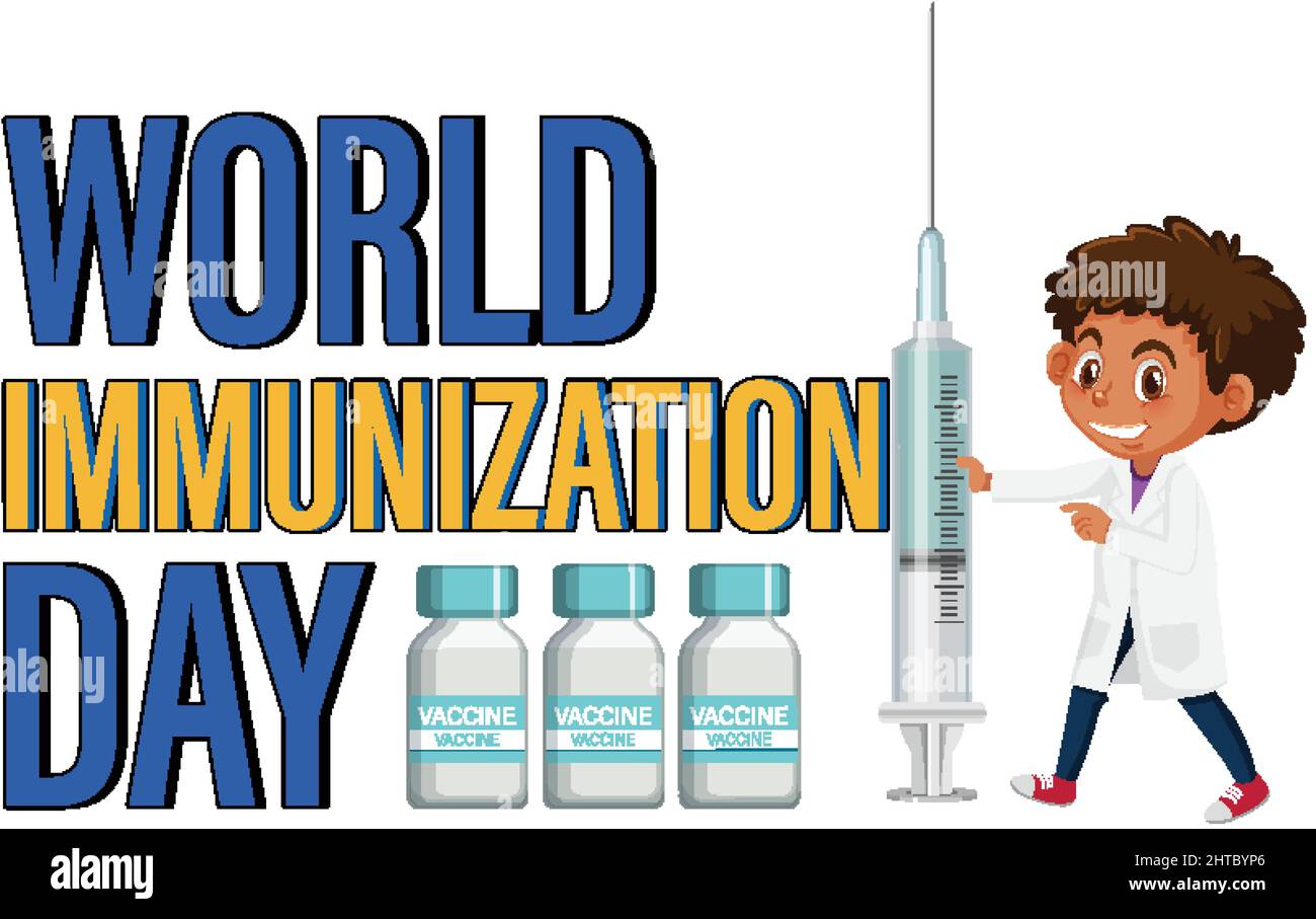 World immunization day banner design illustration Stock Vector Image ...