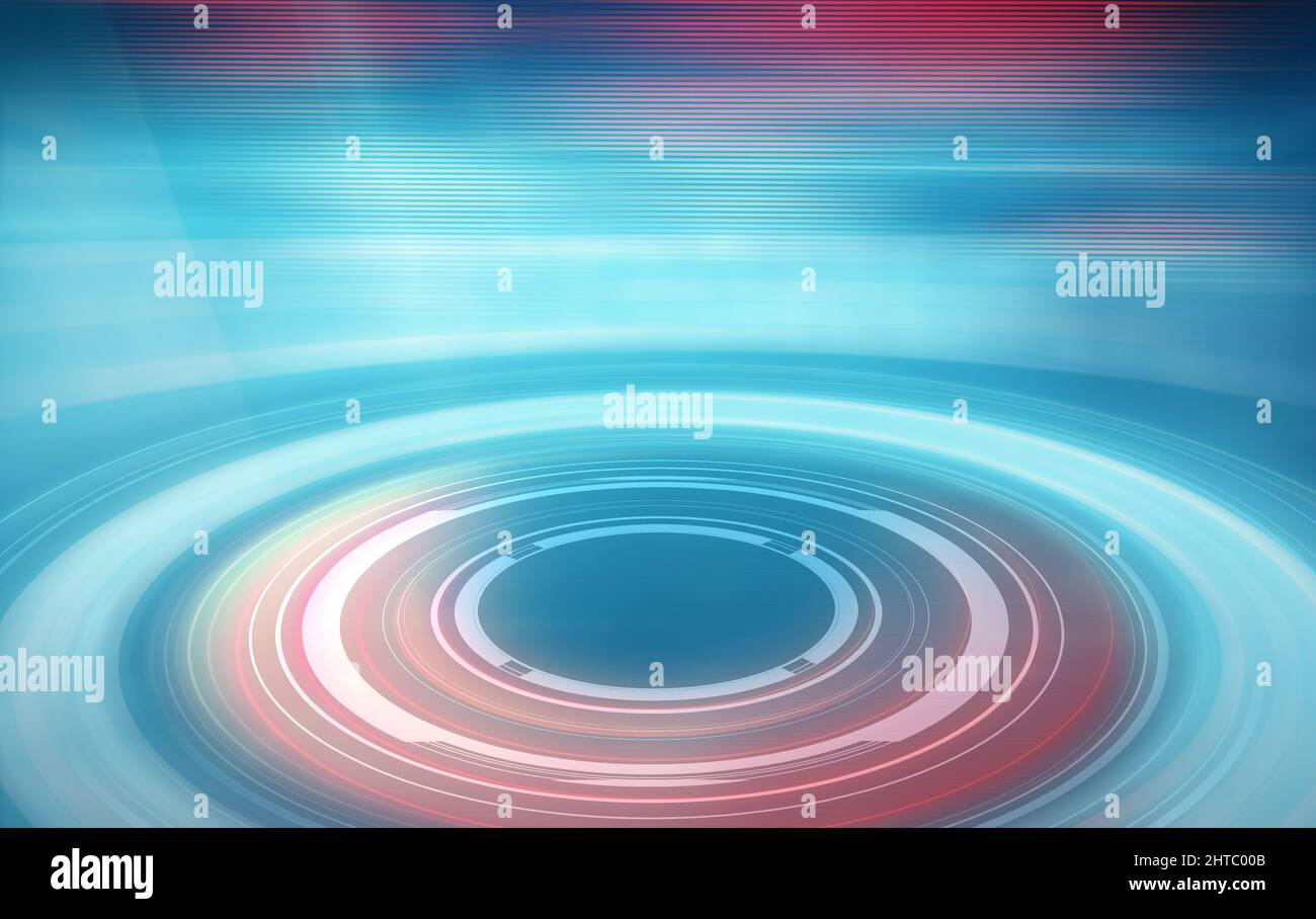 3D illustration of the graphical abstract technology background with ...