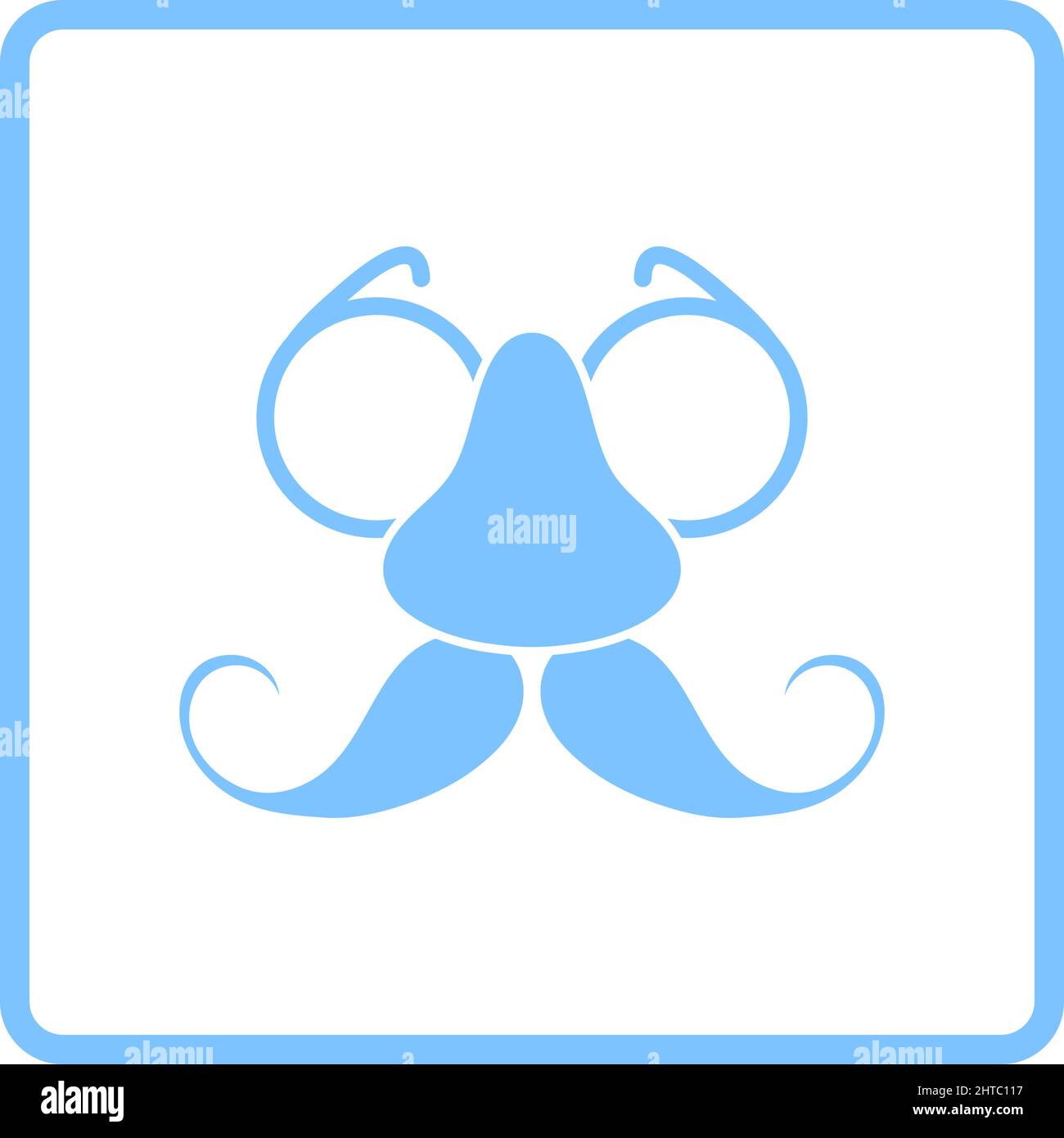 April Fool's Day Icon. Blue Frame Design. Vector Illustration Stock ...