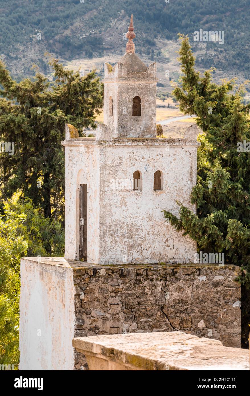Vertical shot of a castle in Outhna Stock Photo - Alamy