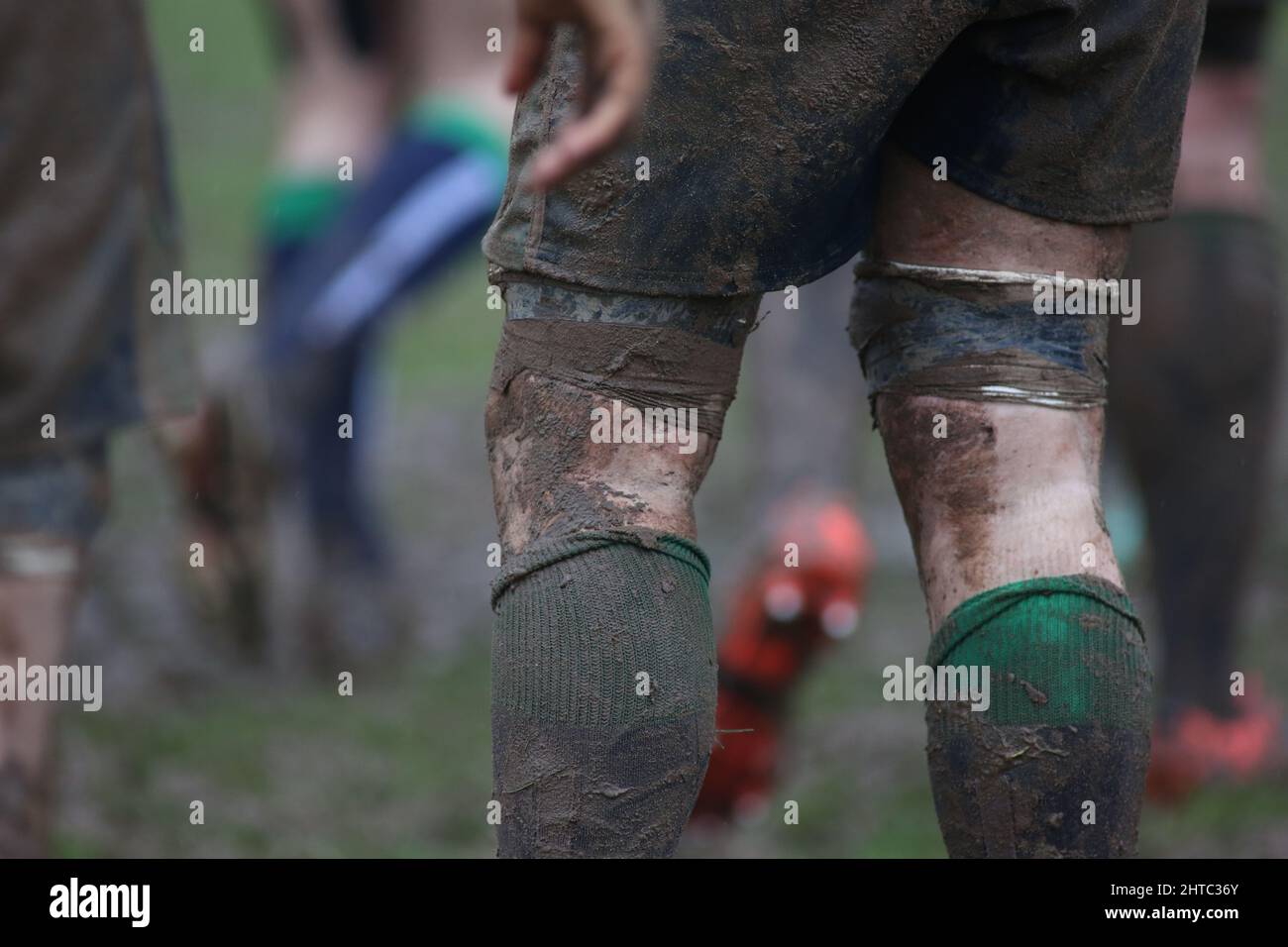 Rugby field mud hi-res stock photography and images - Alamy
