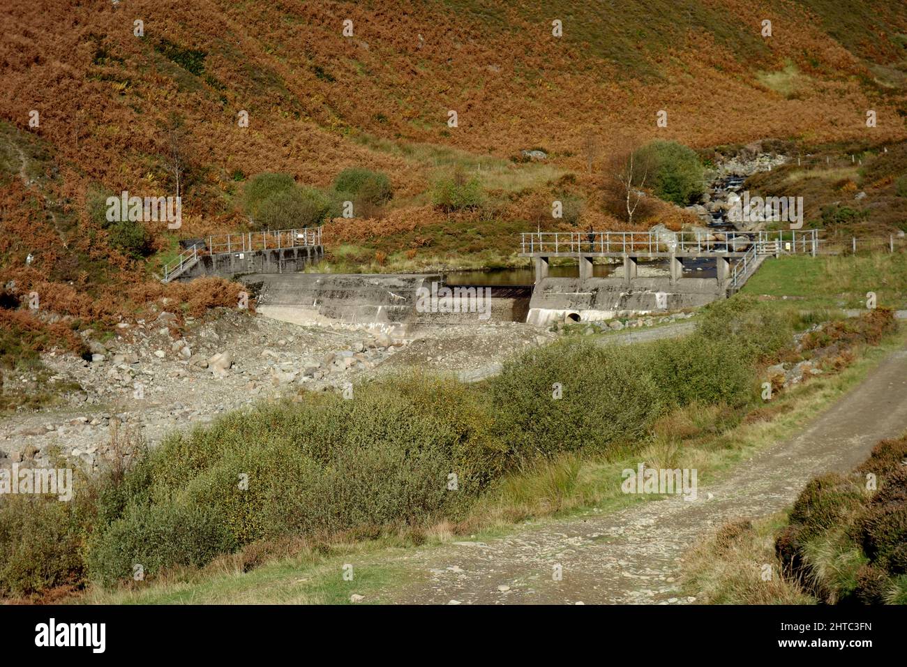 The Small Hydro Dam on Invergeldie Burn by the Track to the Scottish ...