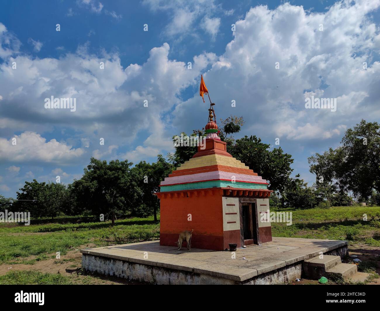 Small old Hindu temple in Gulbarga Stock Photo - Alamy