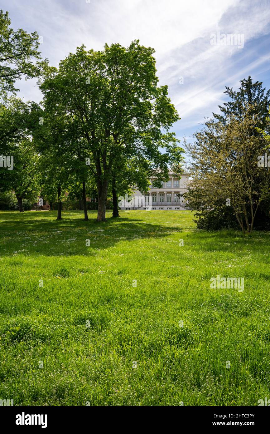 Beautiful view of a park Klosterbergegarten, Magdeburg, Germany Stock ...