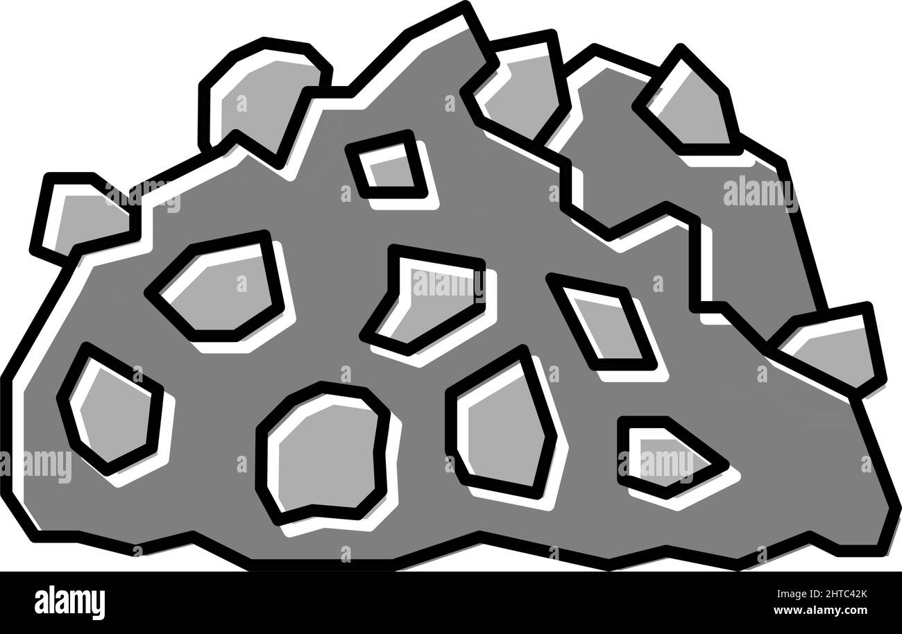 gravel stone color icon vector illustration Stock Vector Image & Art ...