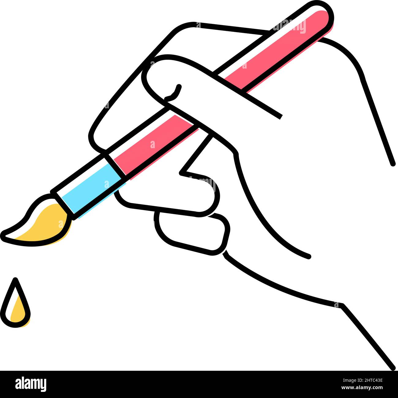 drawing picture color icon vector illustration Stock Vector Image & Art ...