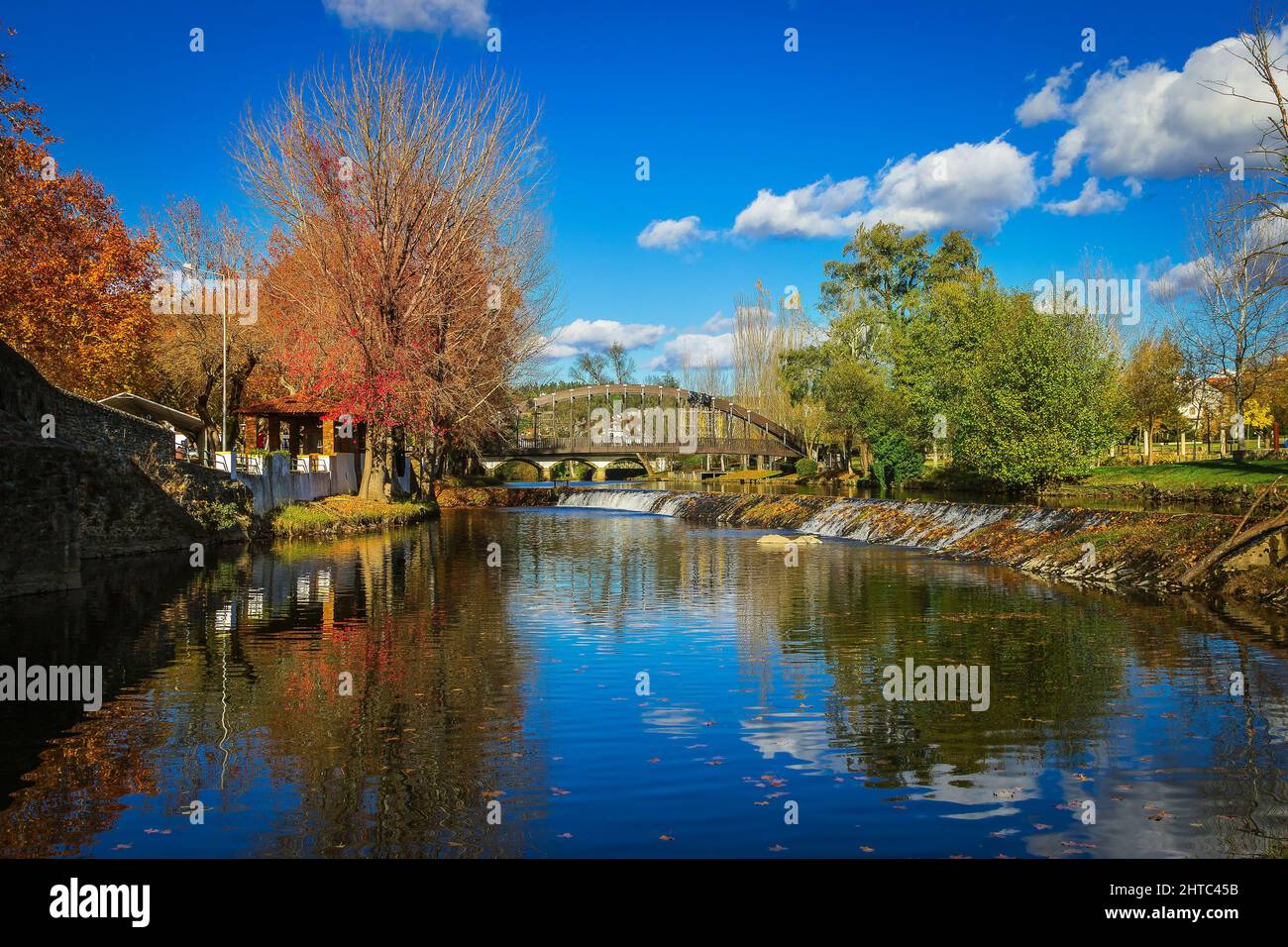 Closeup of the Outdoor park of Penedo Furado in Abrantes, Portugal ...
