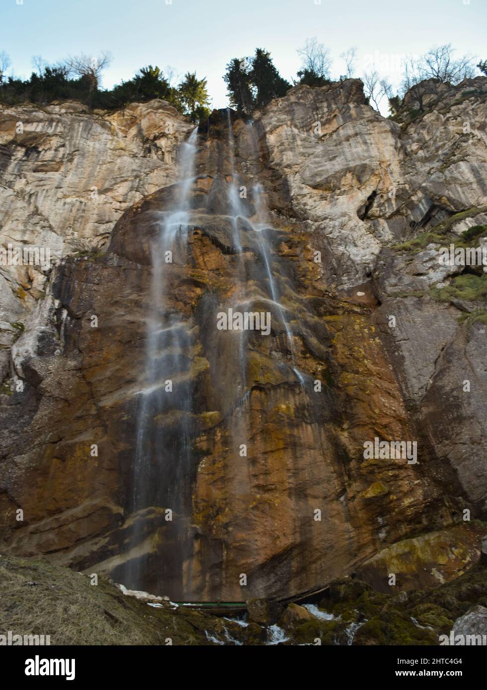 Vertical shot of Skakavac waterfall, Sarajevo, Bosnia and Herzegovina ...