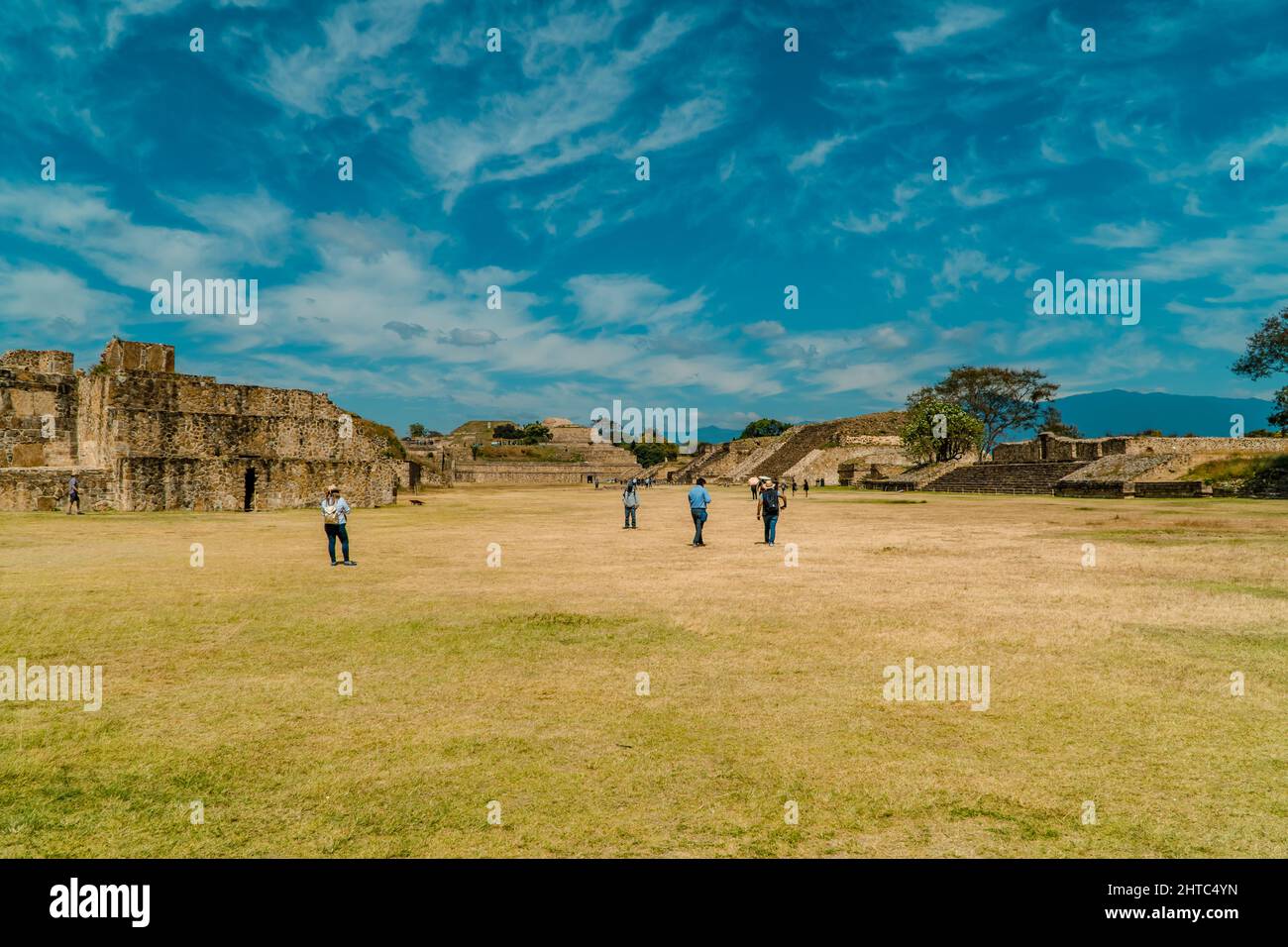 Ancient Zapotec structures inside Monte Alban Archaeological Zone in ...
