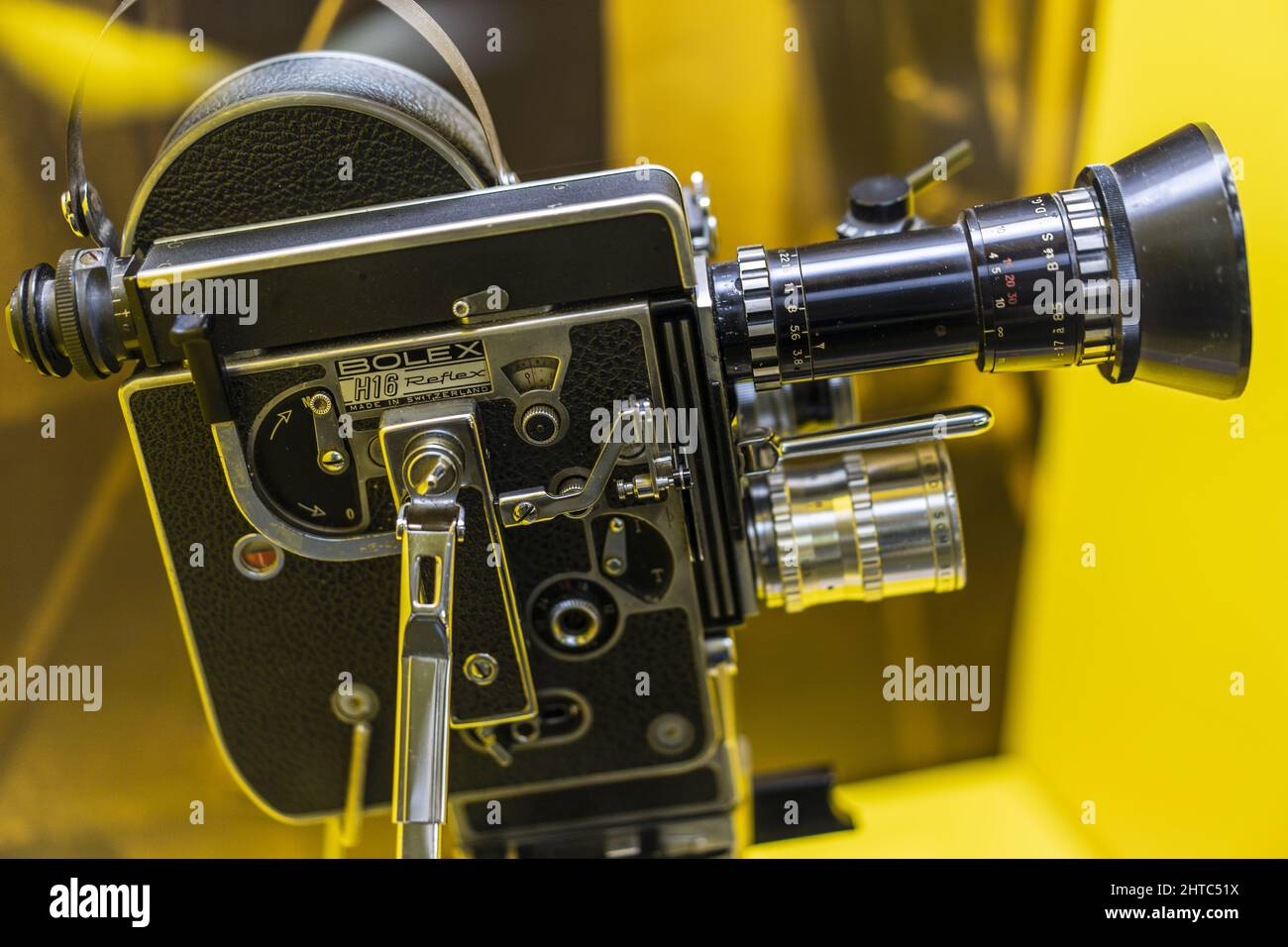 Old Bolex film camera in a museum Stock Photo - Alamy