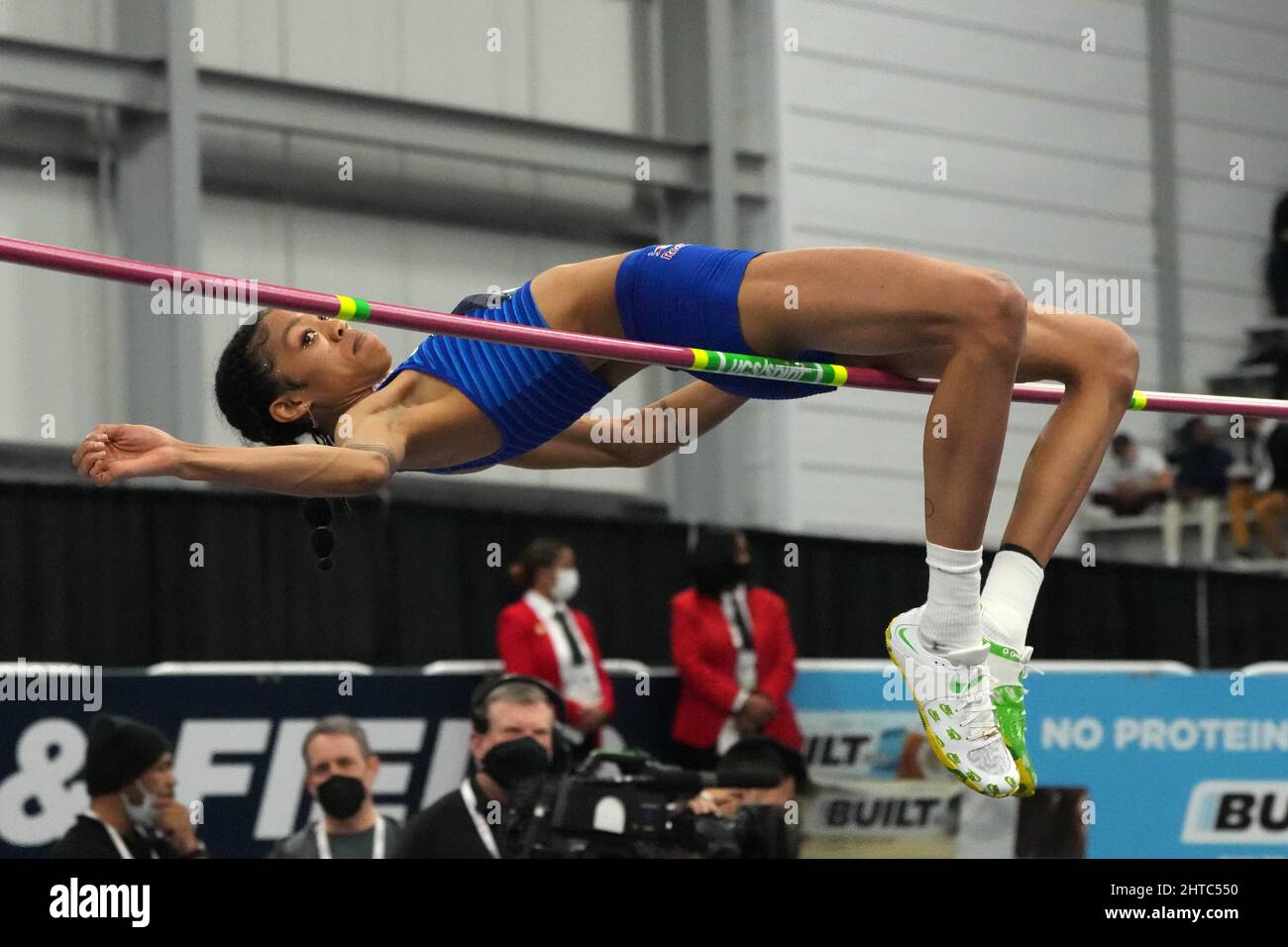 Vashti Cunningham wins the women's high jump at 6-3 1/4 (1.91m) during ...