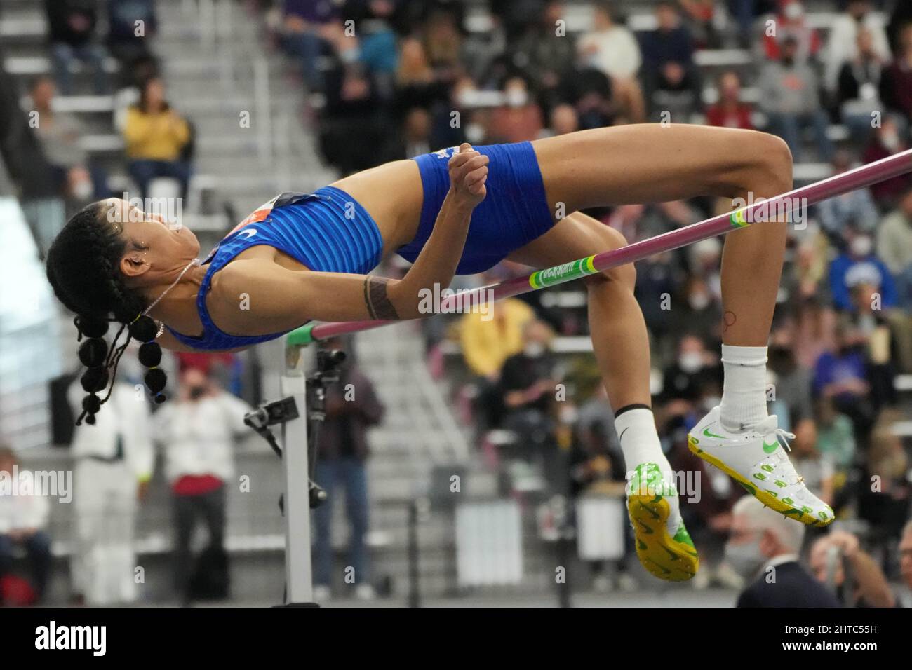 Vashti Cunningham wins the women's high jump at 6-3 1/4 (1.91m) during ...